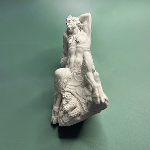 Pan Greek Bust: Classical Mythology Plaster Sculpture, Shelf Decor - Etsy