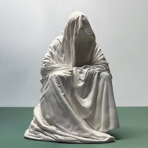 The Cloak of Conscience Plaster Statue, Halloween Decor, Replica ...