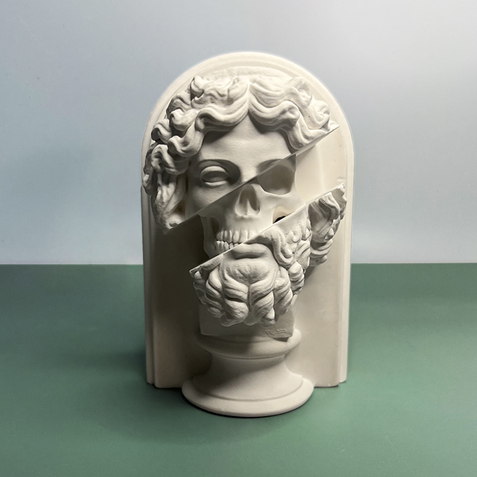 Zeus Skull Statue: Plaster Greek Mythology Bust, Modern Art Decor - Etsy