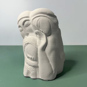 The Holy Family Plaster Sculpture: Zadkine Museum Ornament - Etsy