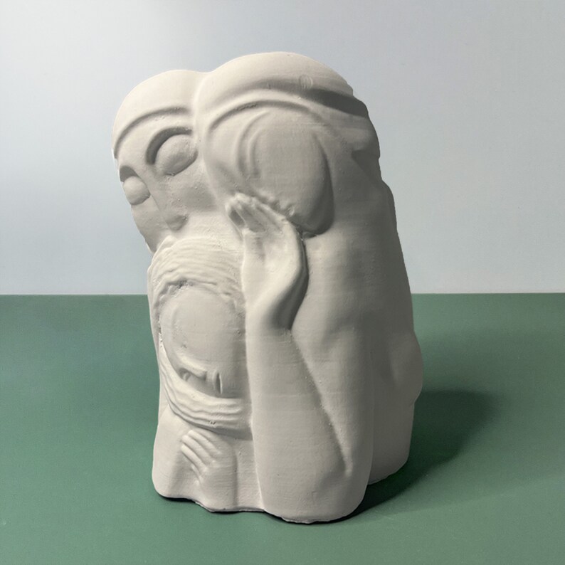 The Holy Family Plaster Sculpture: Zadkine Museum Ornament - Etsy