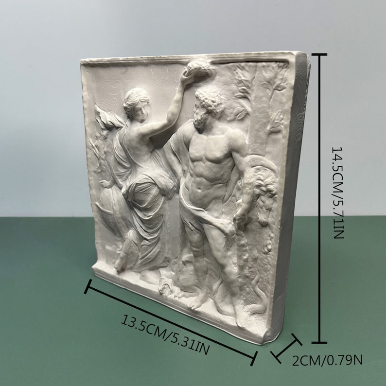 A Plaster Relief of Hercules Crowned by Glory Sculpture Relief - Etsy