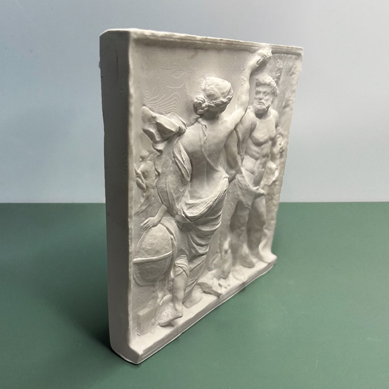 A Plaster Relief of Hercules Crowned by Glory Sculpture Relief - Etsy