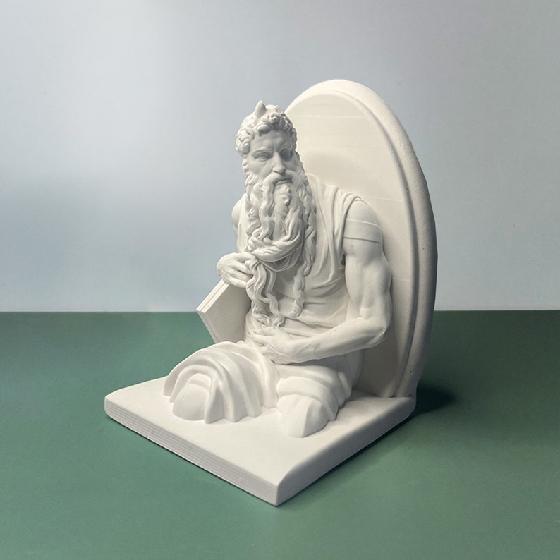 Moses Sculpture Mythology Figurine Grecian Bust Gypsum - Etsy