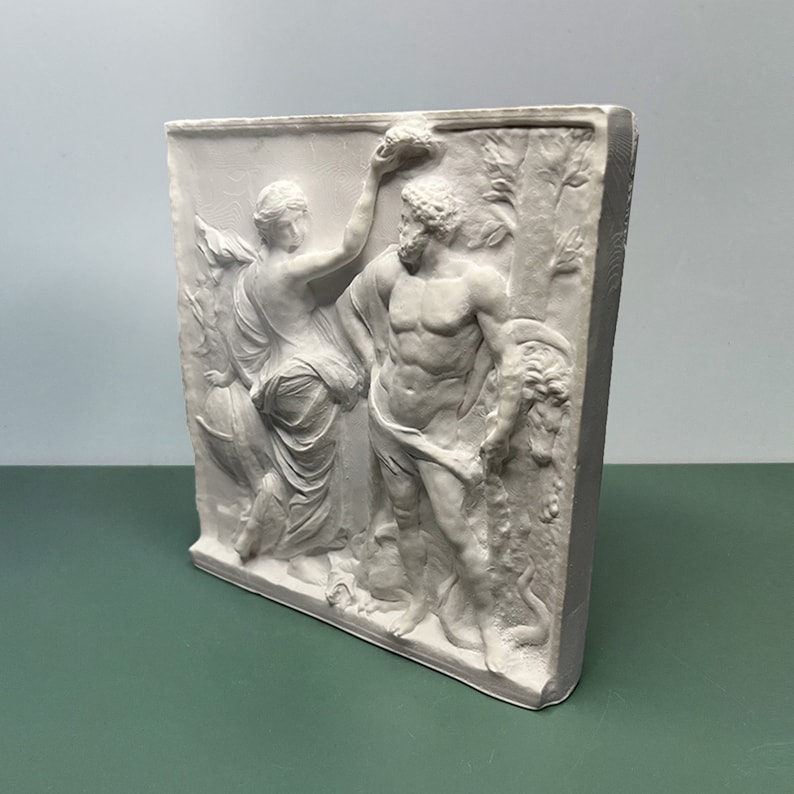 A Plaster Relief of Hercules Crowned by Glory Sculpture Relief - Etsy