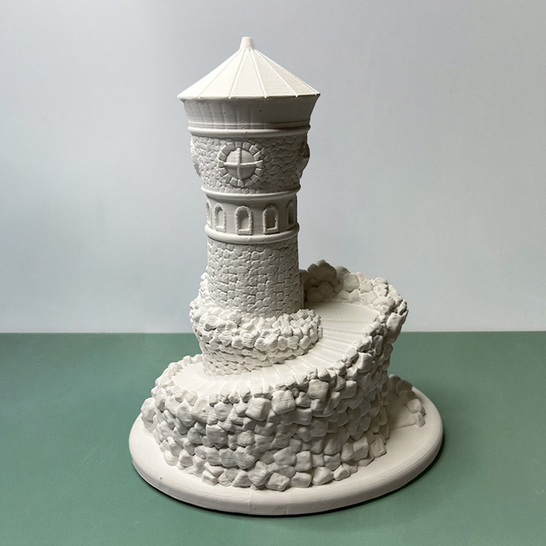 Forbidden Watchtower Plaster Statue, Forbidden Island Sculpture, Castle ...