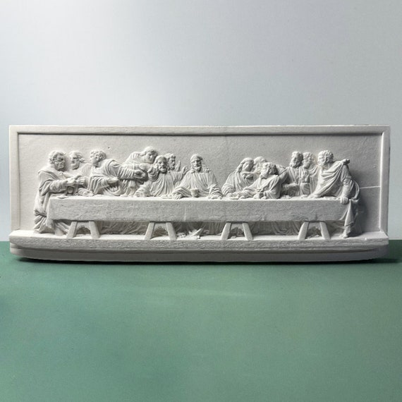 Embossed the Last Supper Plaster Ornament Ancient Bust Gypsum - Etsy