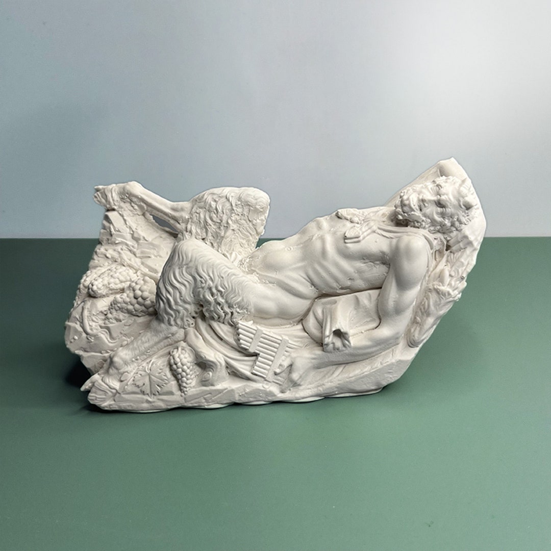 Pan Greek Bust Plaster Sculpture, Classical Greek Mythology Statue ...