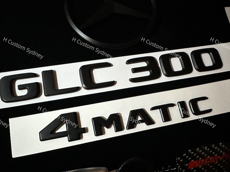 GLC300 GLC250 Matte Black Full Badges Package for Mercedes GLC250 300 ...