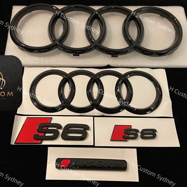 Black Audi Badges - Etsy