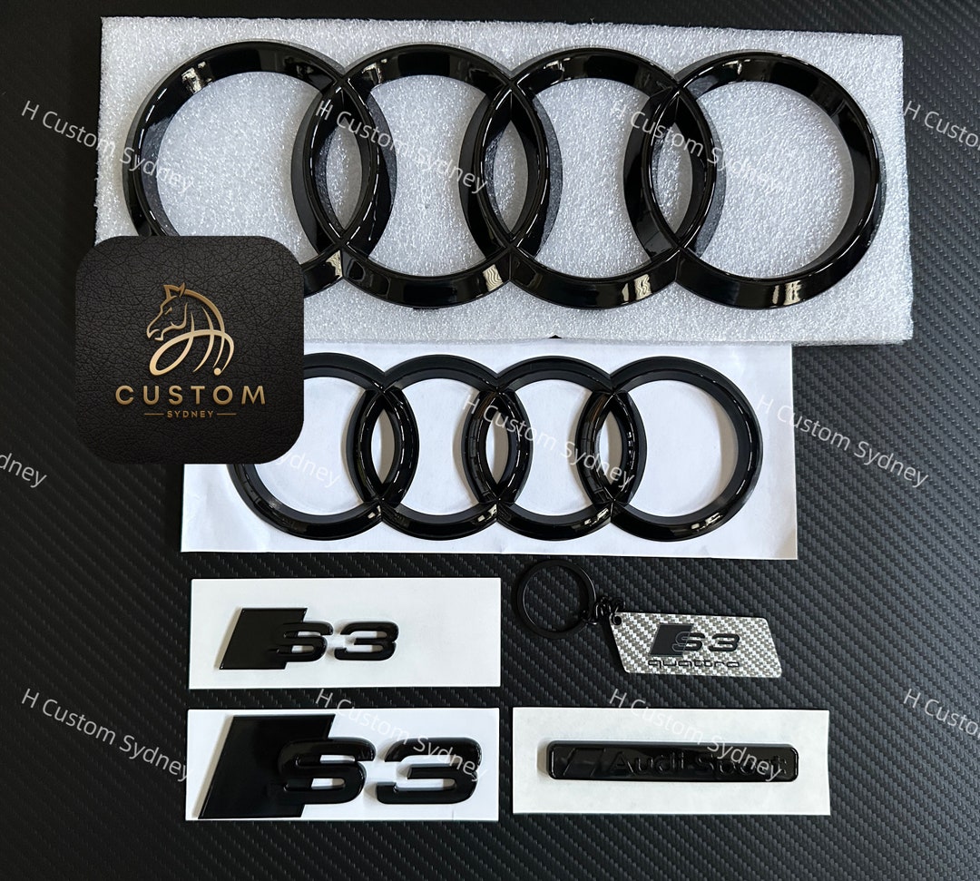 S3 All Black Badges Package for Audi S3 8V GY 2015-2023 Exclusive Pack ...
