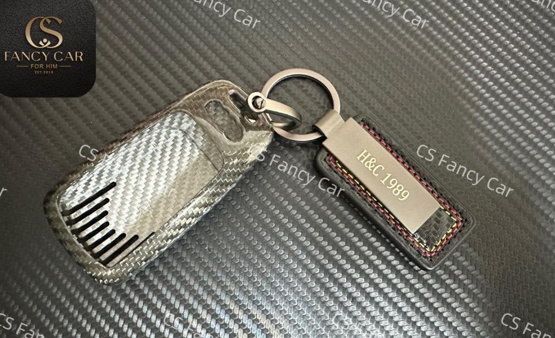 RS4 RS5 TTRS R8 Premium Genuine Fiber Key Fob Cover Case Fit for Audi ...