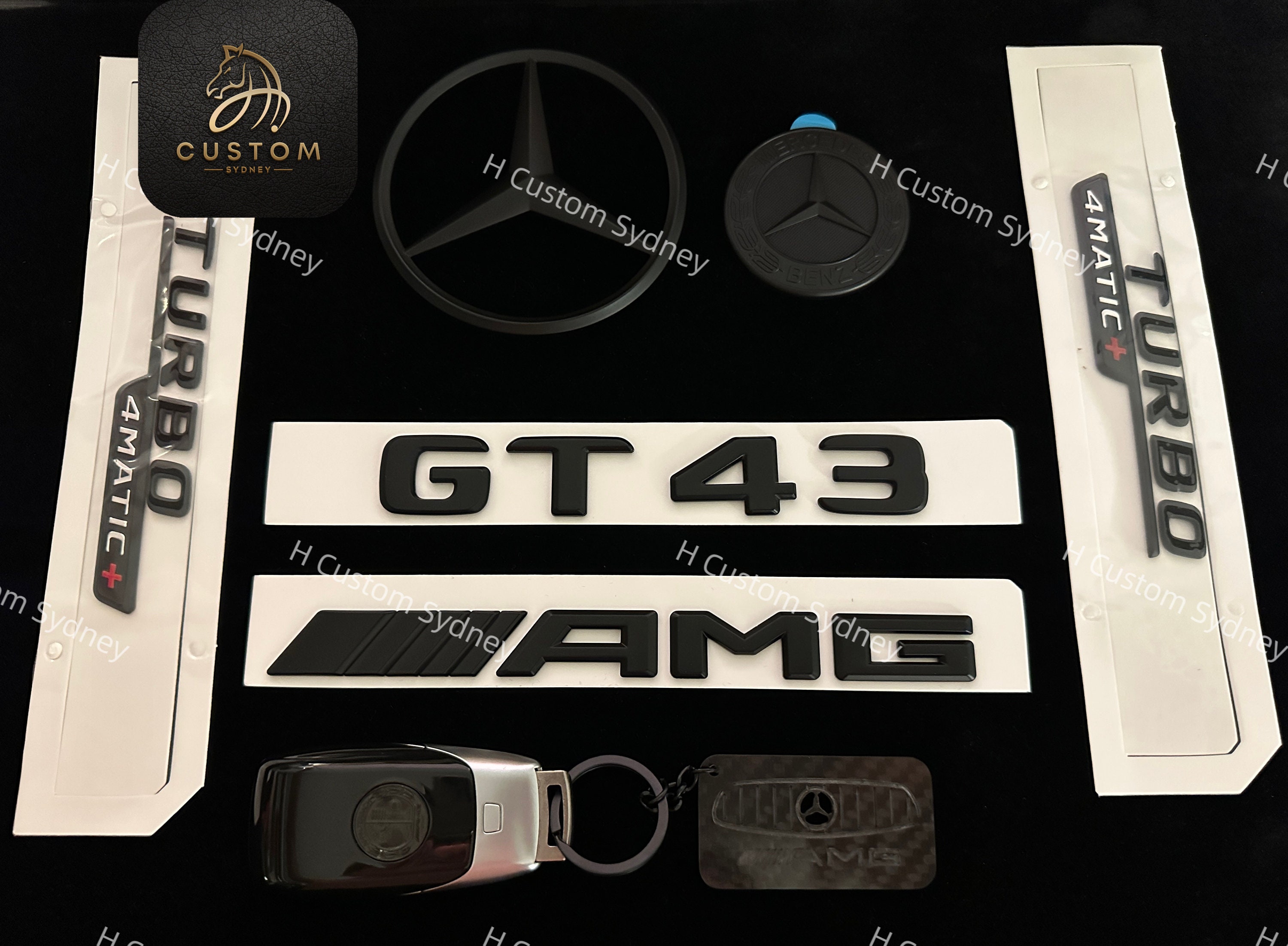 Matte Black GT43 Full Badges Package for Mercedes AMG GT43 - Etsy