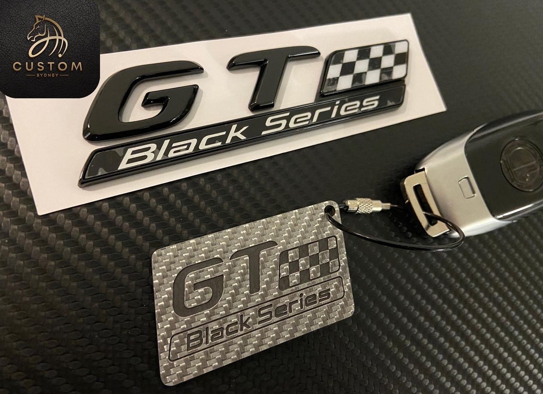 Gloss Black GT Black Series Badge Emblem for Mercedes AMG GT Black ...