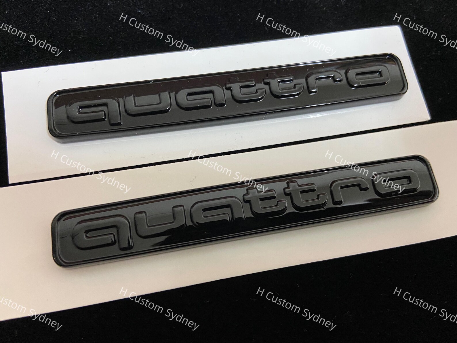 A6 Gloss Black Full Badges Package for Audi A6 C8 40 45 55TFSI ...