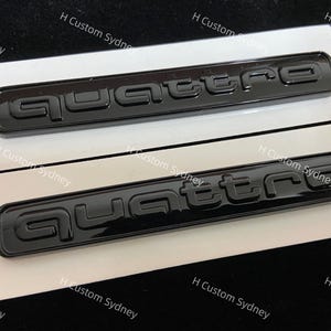 A6 Gloss Black Full Badges Package for Audi A6 C8 40 45 55TFSI ...