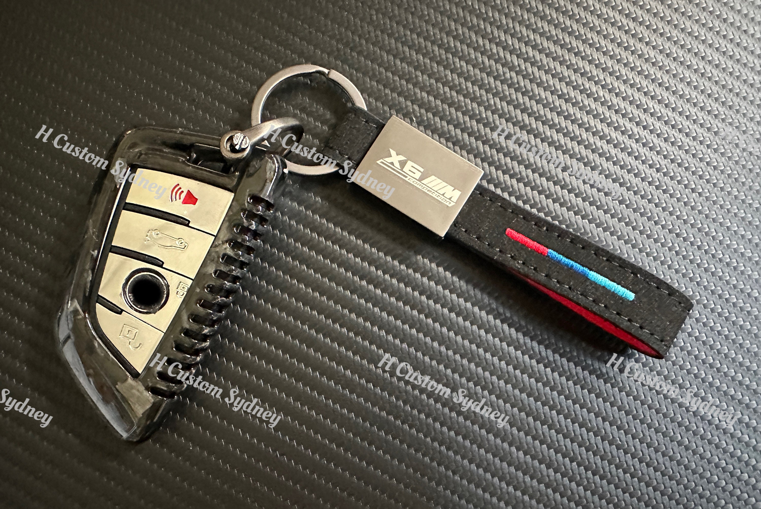 Genuine Carbon Fiber M3 M4 M5 M8 X3M X4M X5M X6M Competition Keychain ...
