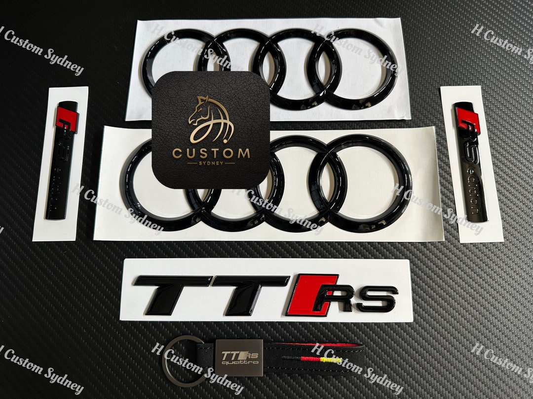 Gloss Black TTRS Badges Package for Audi TTRS FV Model MK3 - Etsy