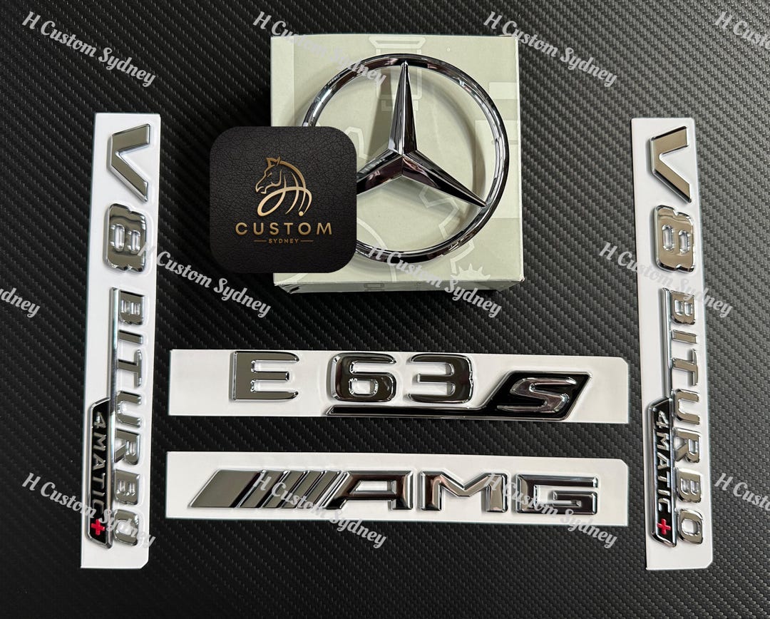 Chrome OEM E63S Badges Pack for Mercedes E63S W213 2021-2023 Model - Etsy