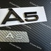 A5 Gloss Black Full Badges Package for Audi A5 F5 45TFSI Quattro ...