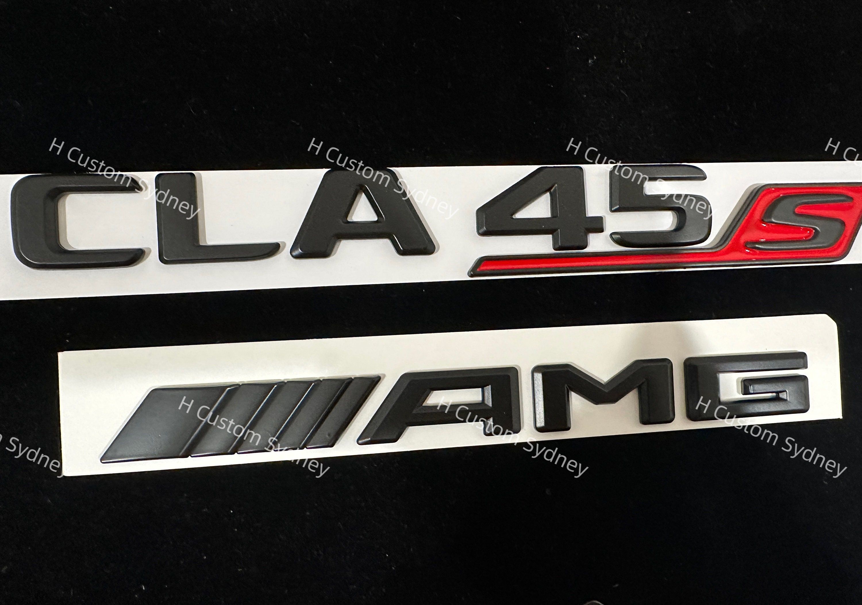 Matte Black CLA45S Full Badges Package for Mercedes CLA45S - Etsy