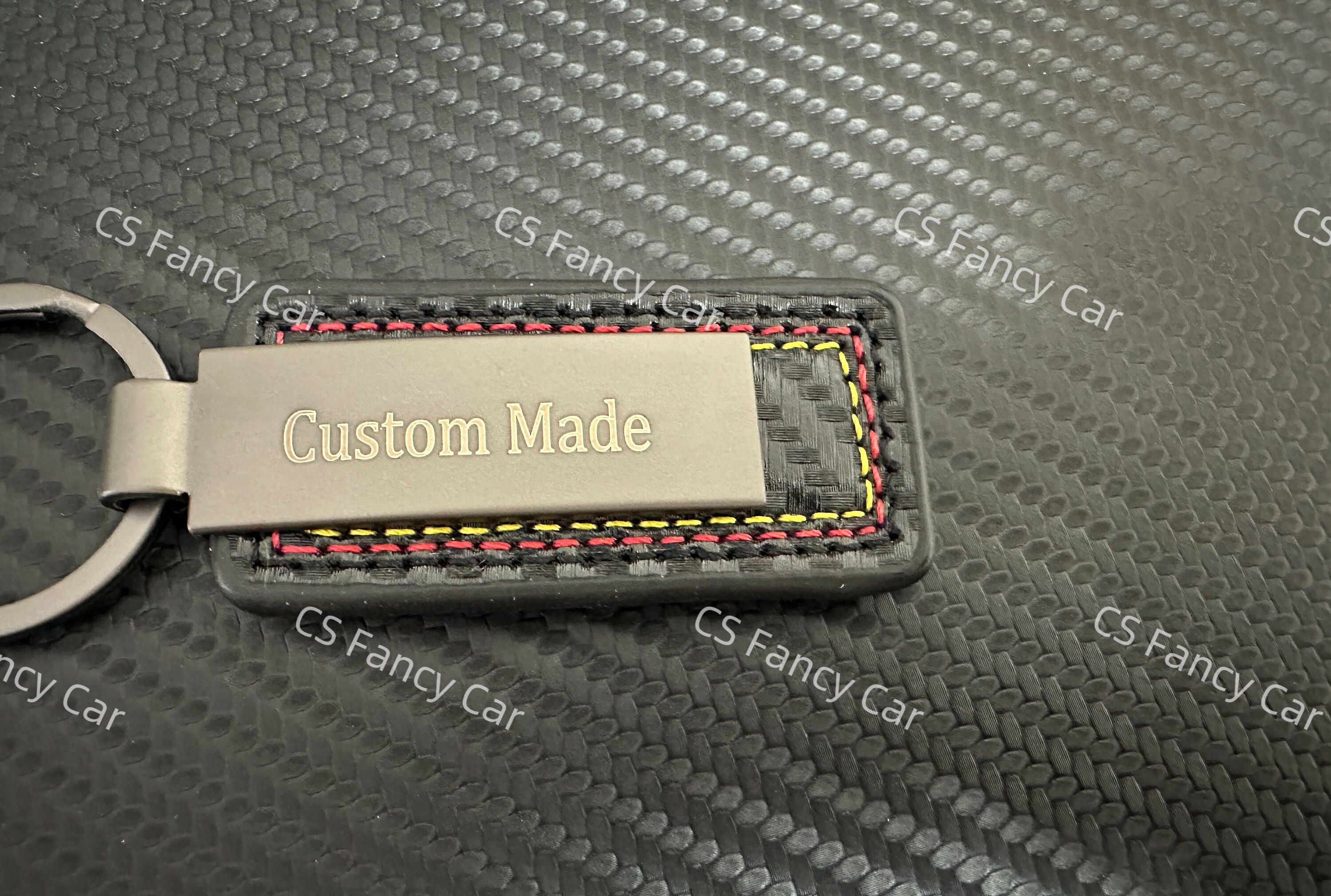 New S3 RS3 S6 RS6 S7 RS7 Premium Genuine Fiber Key Fob Cover Case Fit ...