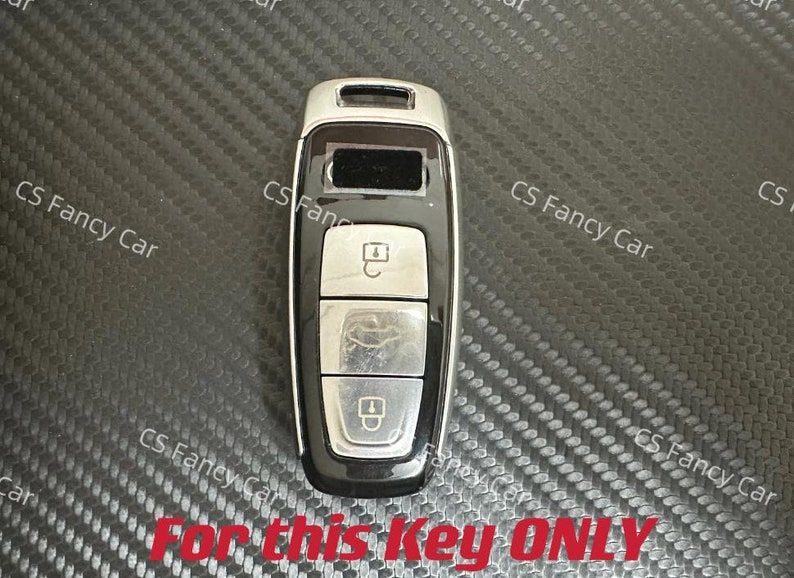 New S3 RS3 S6 RS6 S7 RS7 Premium Genuine Fiber Key Fob Cover Case Fit ...