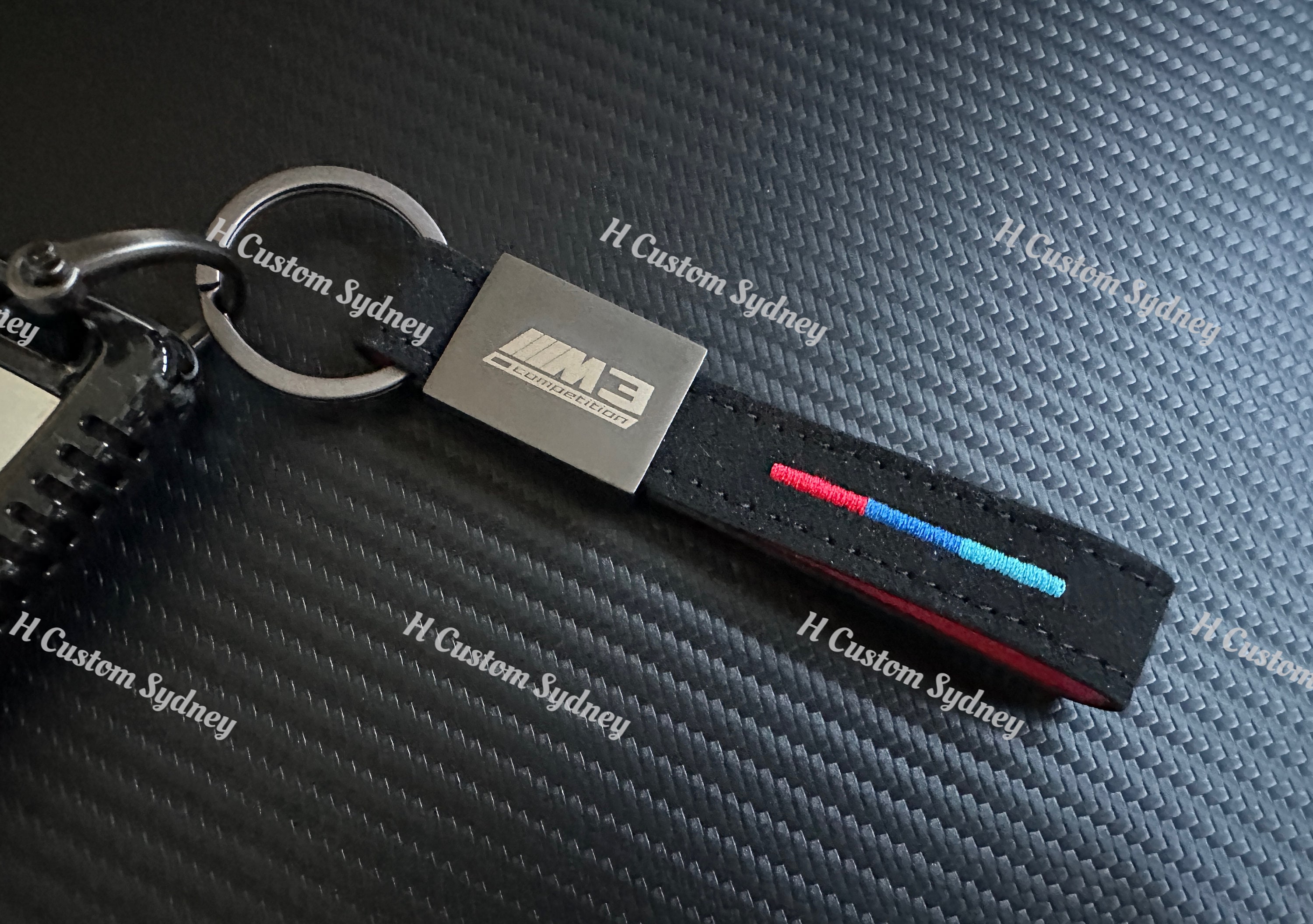 Genuine Carbon Fiber M3 M4 M5 M8 Competition Keychain Key Fob Cover ...