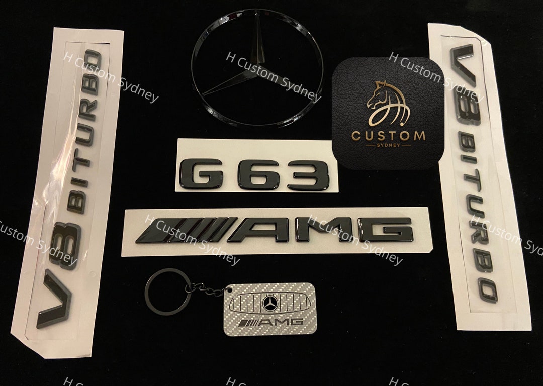 Gloss Black G63 Badges Package for Mercedes G63 AMG W463 W464 - Etsy