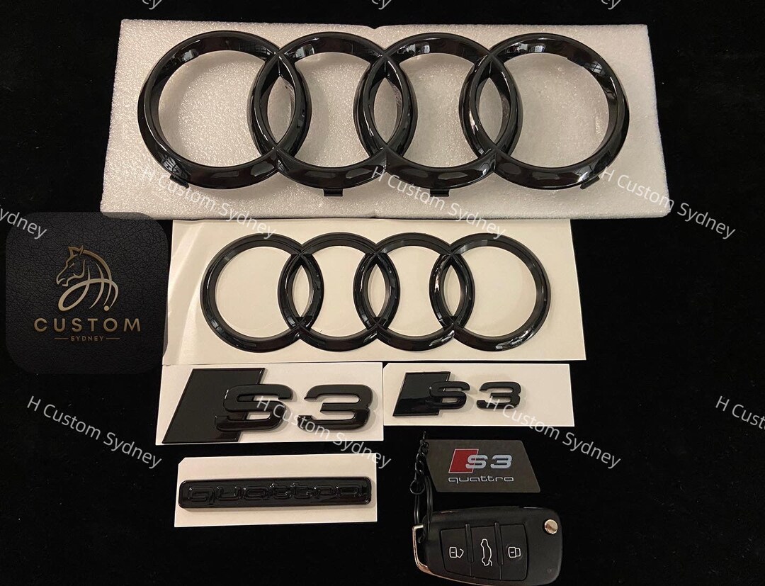 S3 All Black Badges Package for Audi S3 8V GY 2015-2023 Custom - Etsy