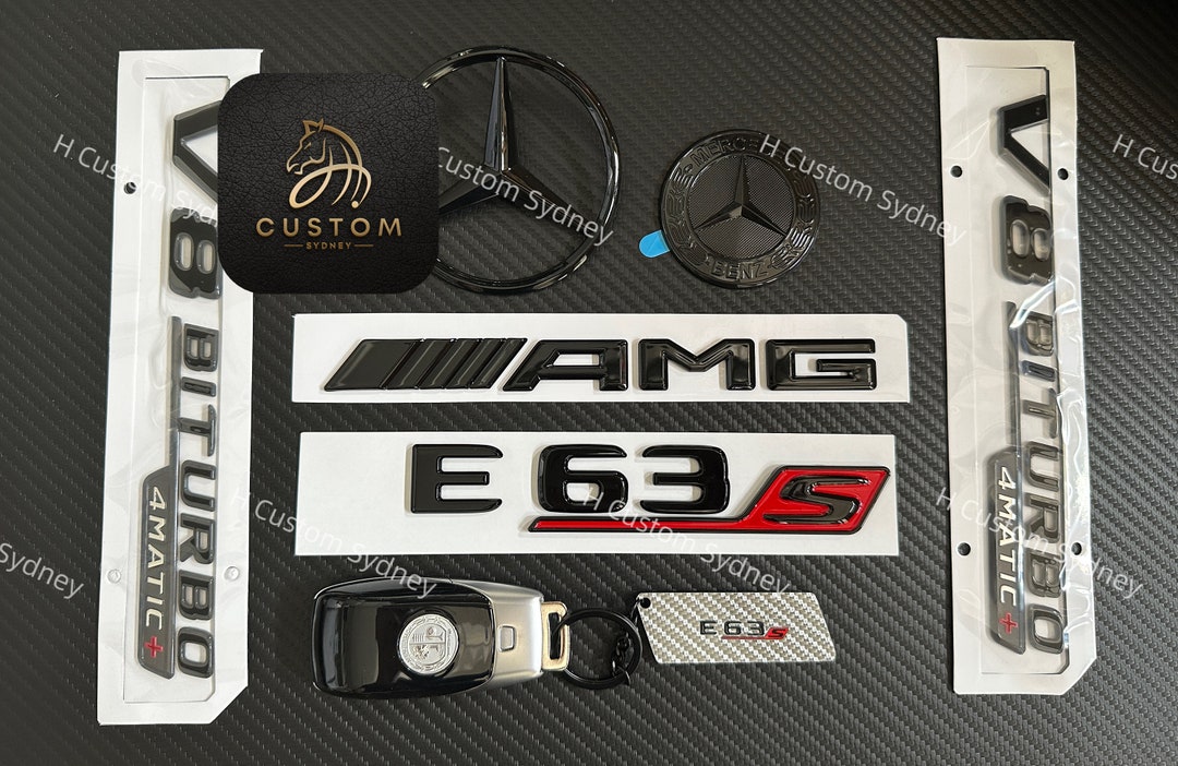 E63S Gloss Black Badges Package for Mercedes E63S W213 2021-2023 ...