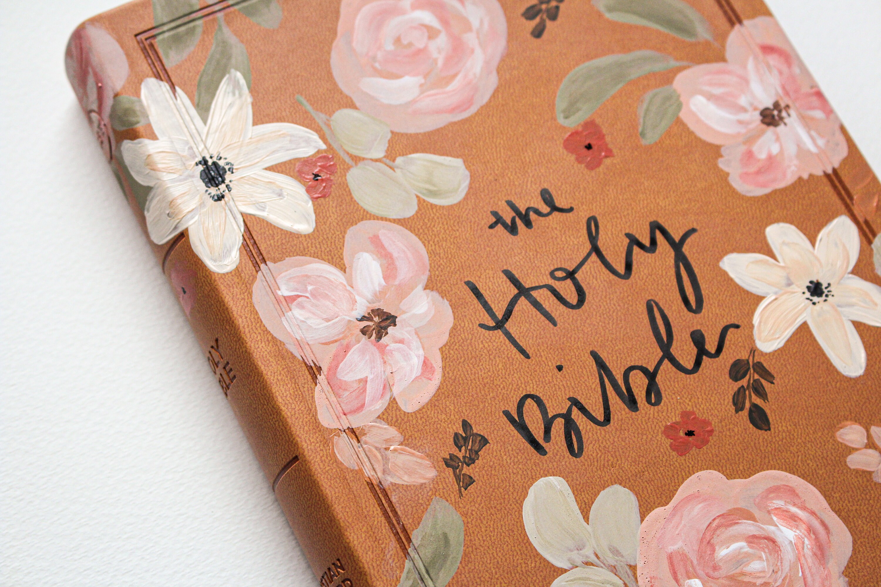 Custom Hand Painted Slimline CSB Bible red Letter - Etsy