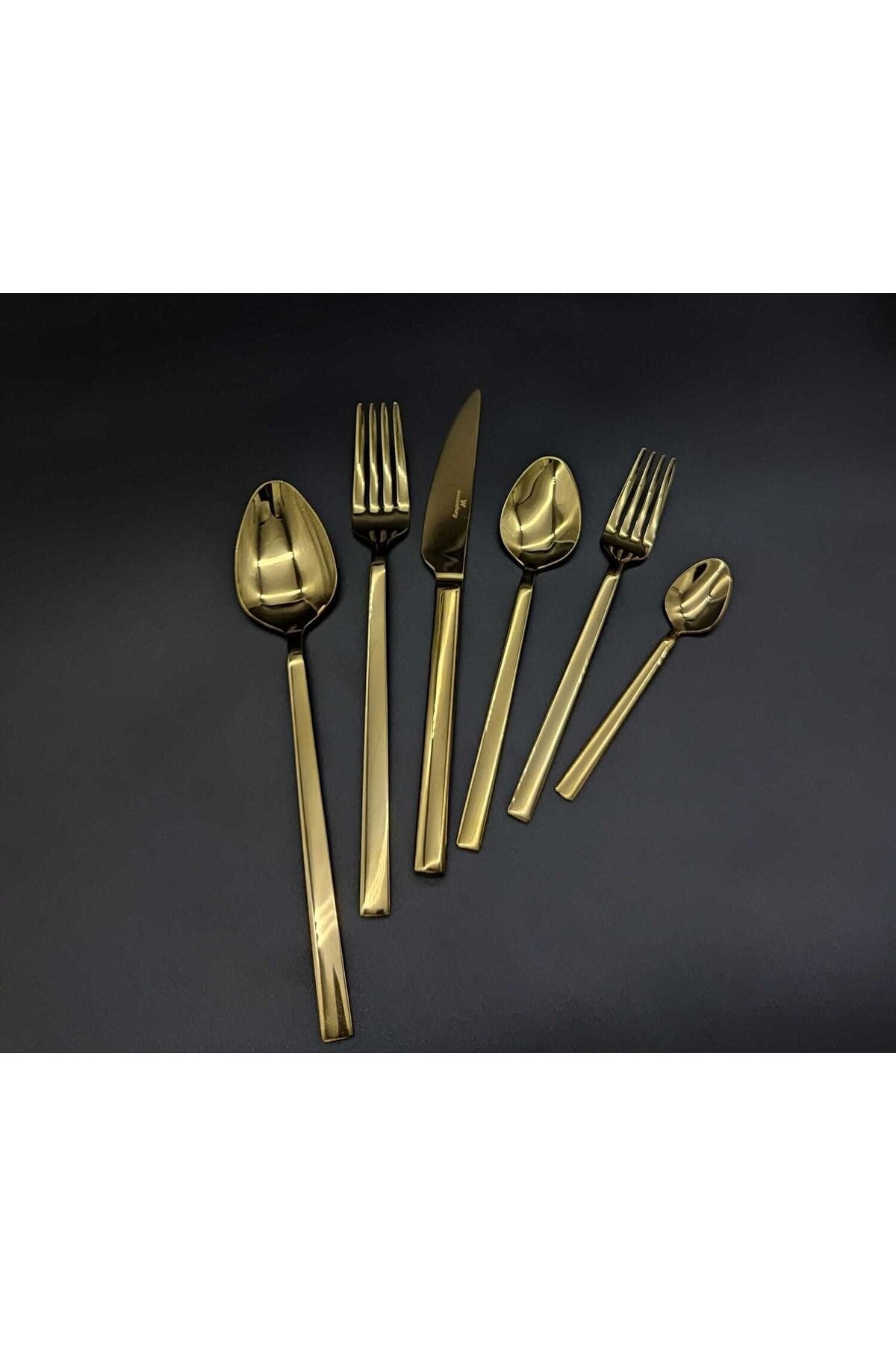 Titanium Minimalist Cutlery Set 36 Pieces Set, Tableware Gold Cutlery ...