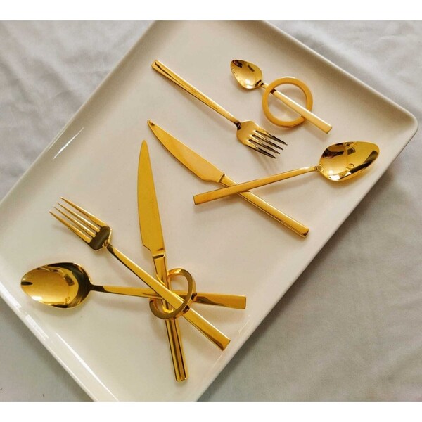 Gold Flatware - Etsy