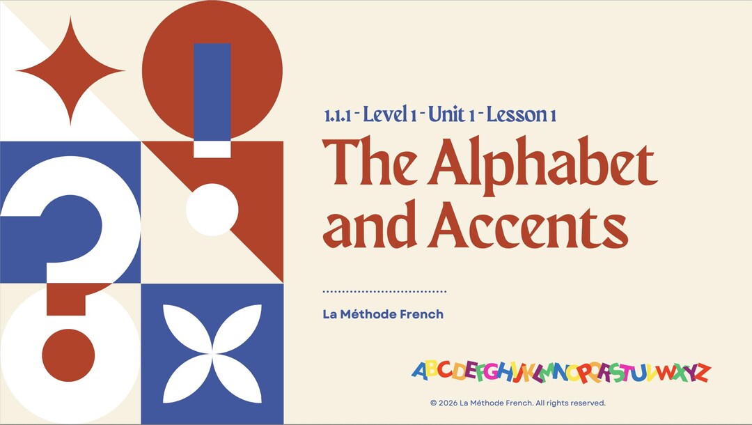 French Alphabet and Accents Lesson Slides - Visual Guide to French ...