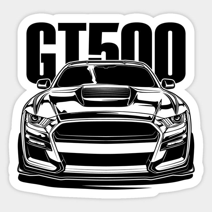 Shelby Mustang GT500 .SVG SVG Cut File Pack for Cricut Cobra - Etsy