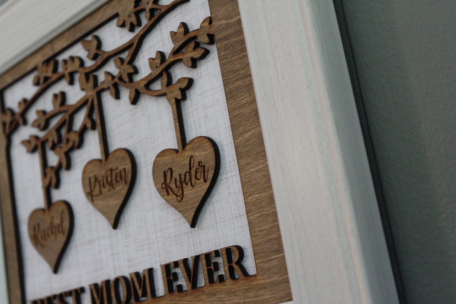 Mom Sign Personalized With Kid's Names Mother's Sign - Etsy