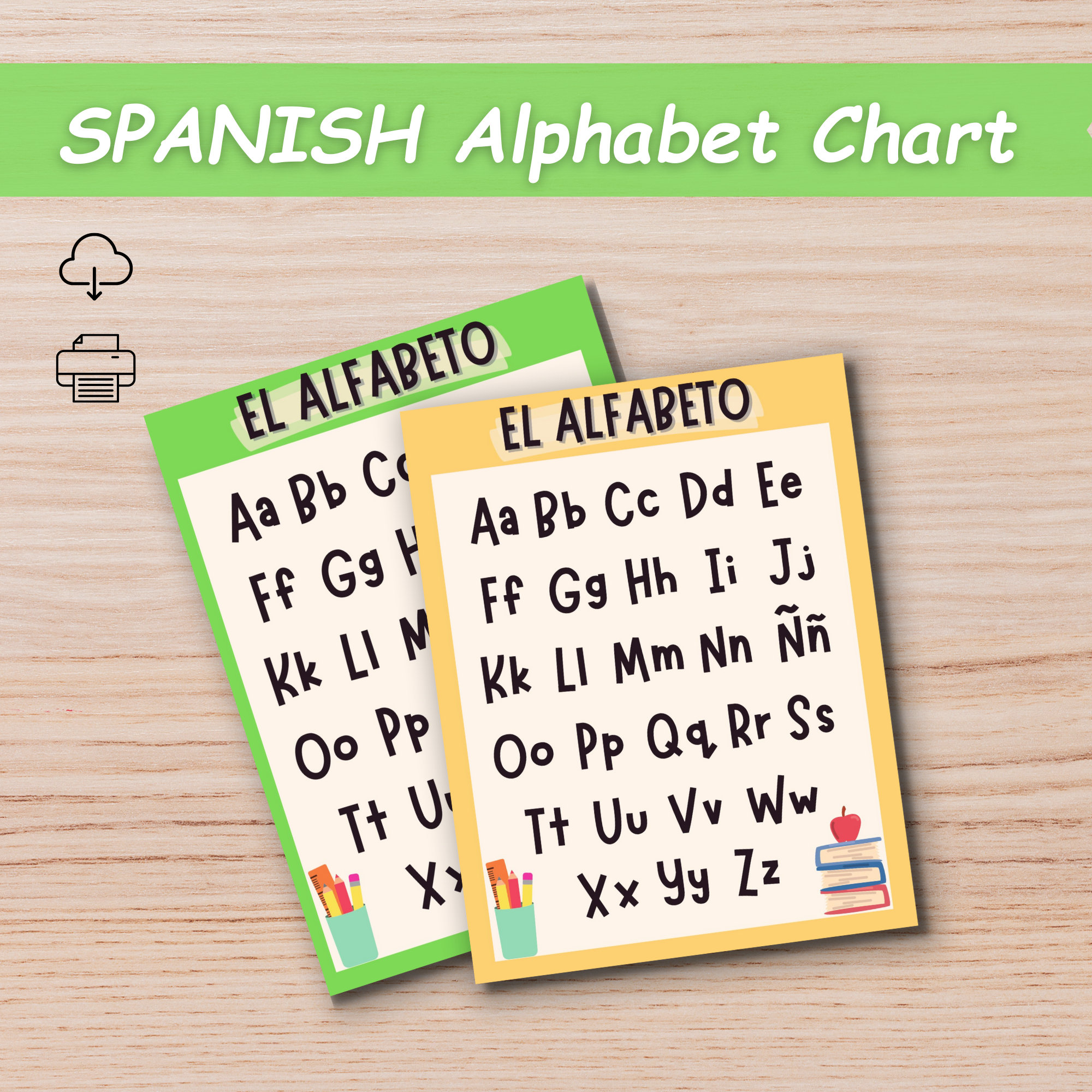 Spanish Alphabet Language, Learn Spanish Abc Letters, Abecedario ...