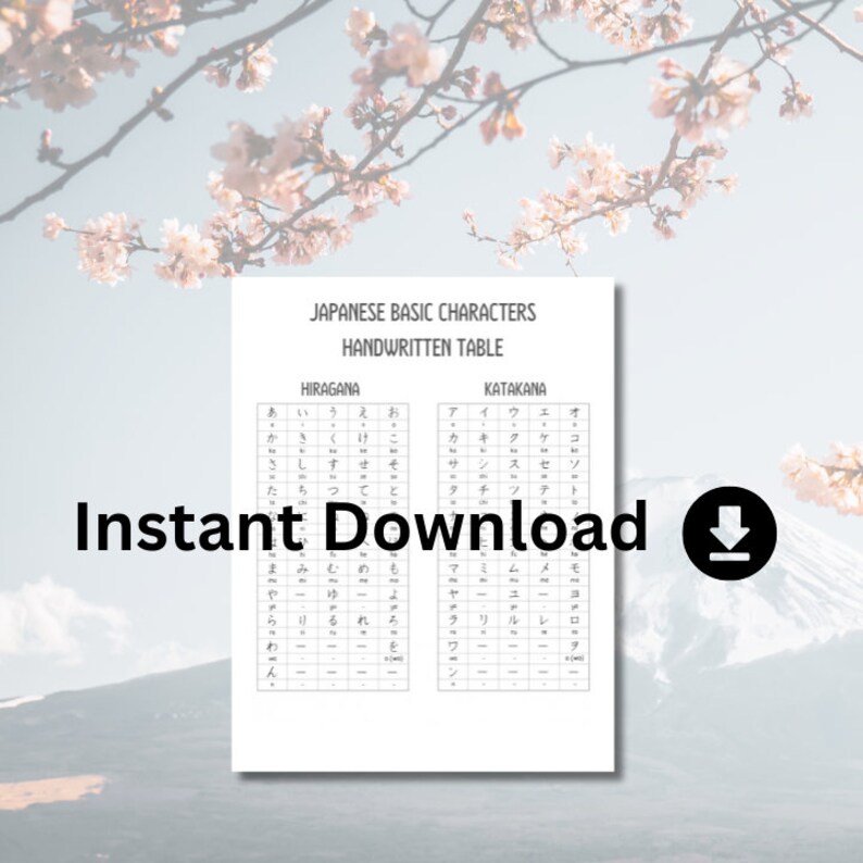 Kanji Handwriting Practice Worksheets, Japanese Characters Table ...