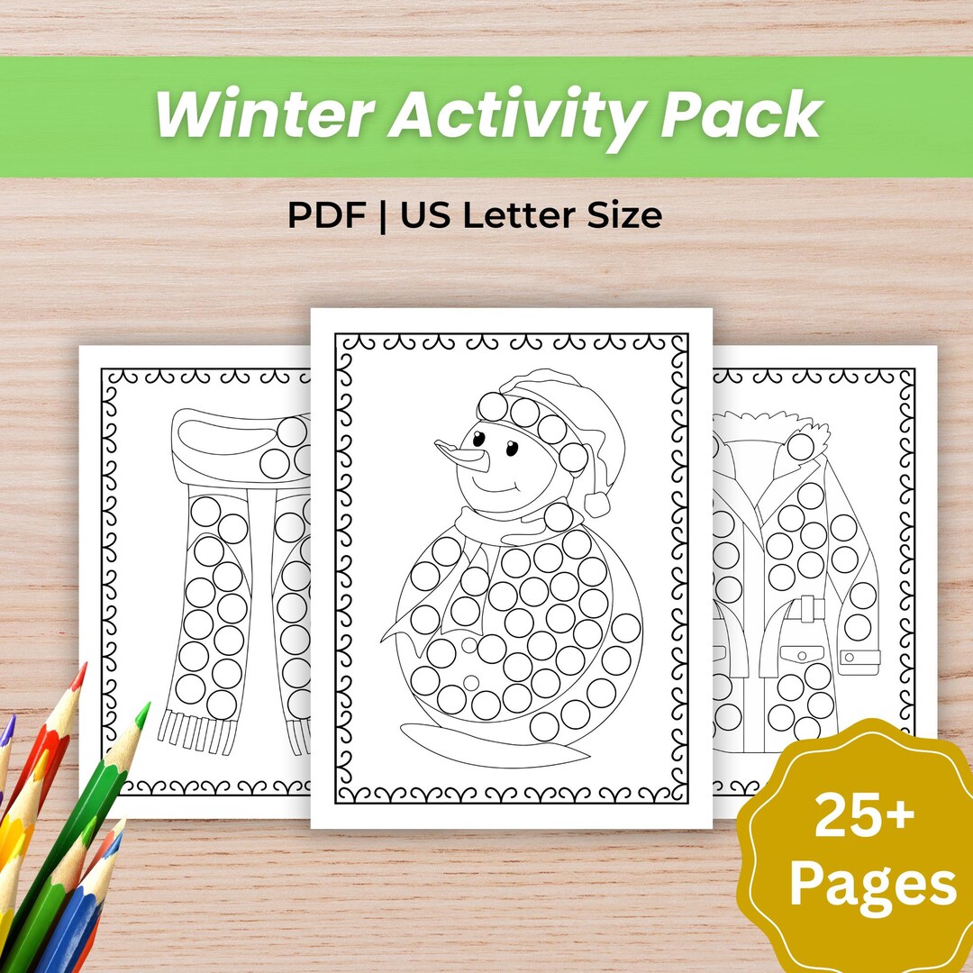 Dot Marker Printable: Preschool Printable Worksheets (PDF File) - Etsy