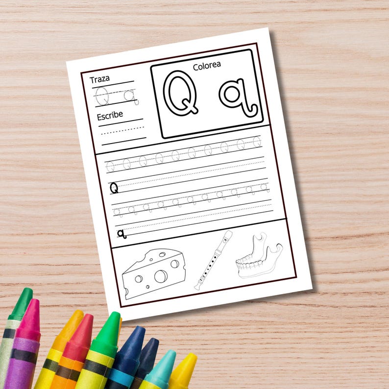 Spanish Preschool Activity Worksheets: Alphabet, Shapes, Numeros En ...