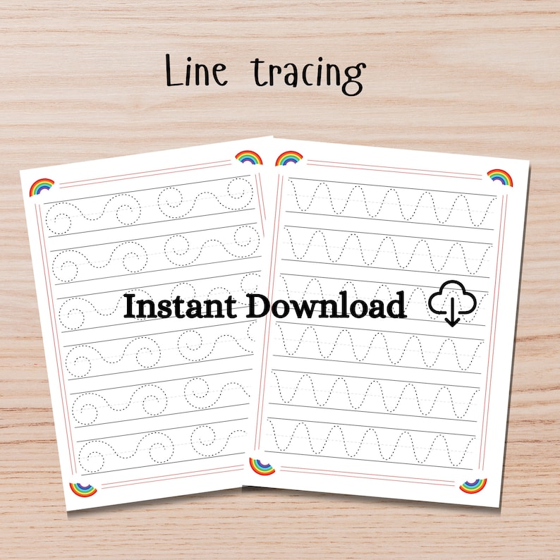 Preschool Tracing Worksheets Bundle, Numbers 1-100, Shapes & Lines ...