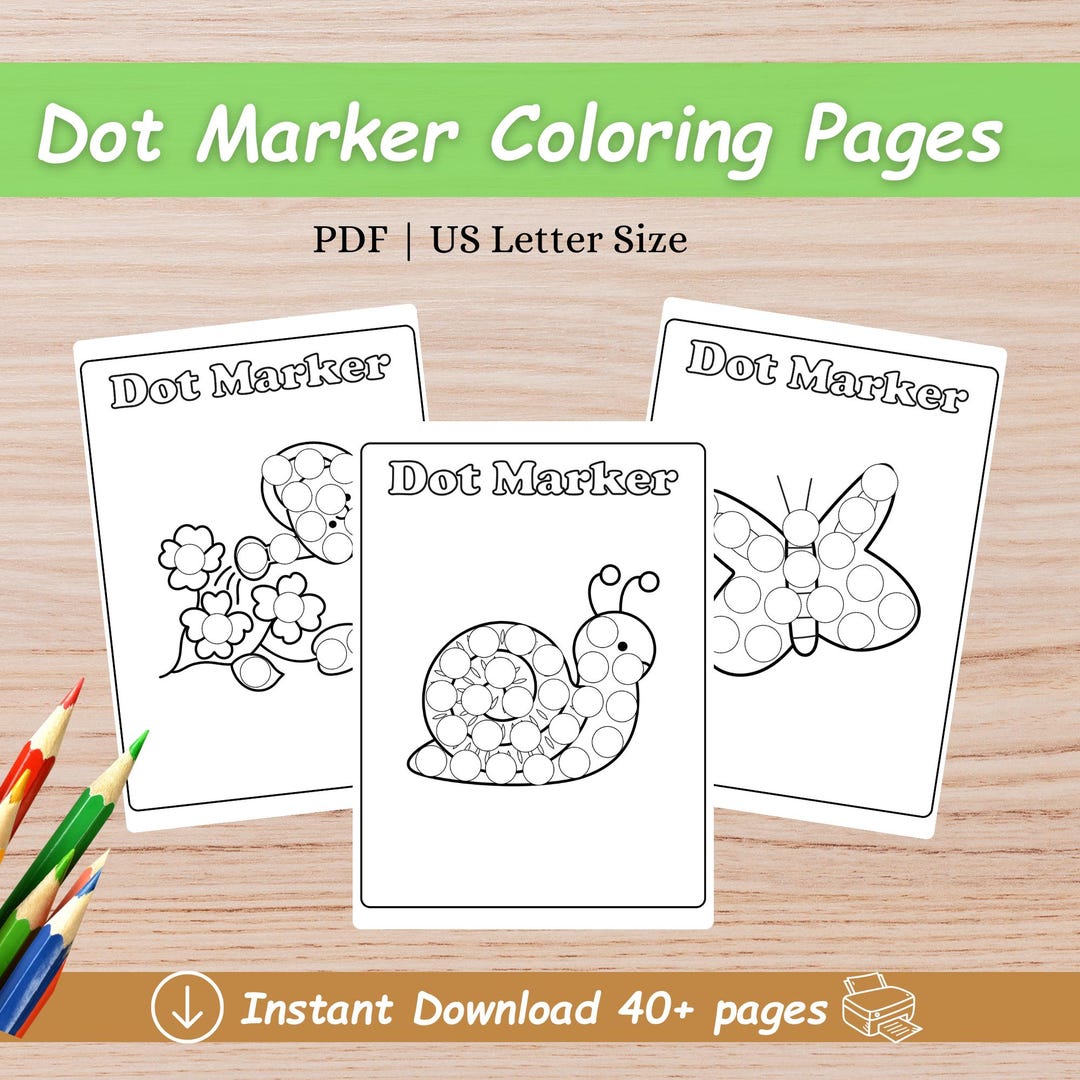 Dot Marker Activity, Dot Marker Printables, Dot Markers, Dot Coloring ...