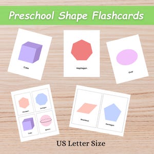 Printable Shapes Flash Cards, Educational Resources, Early Learning ...