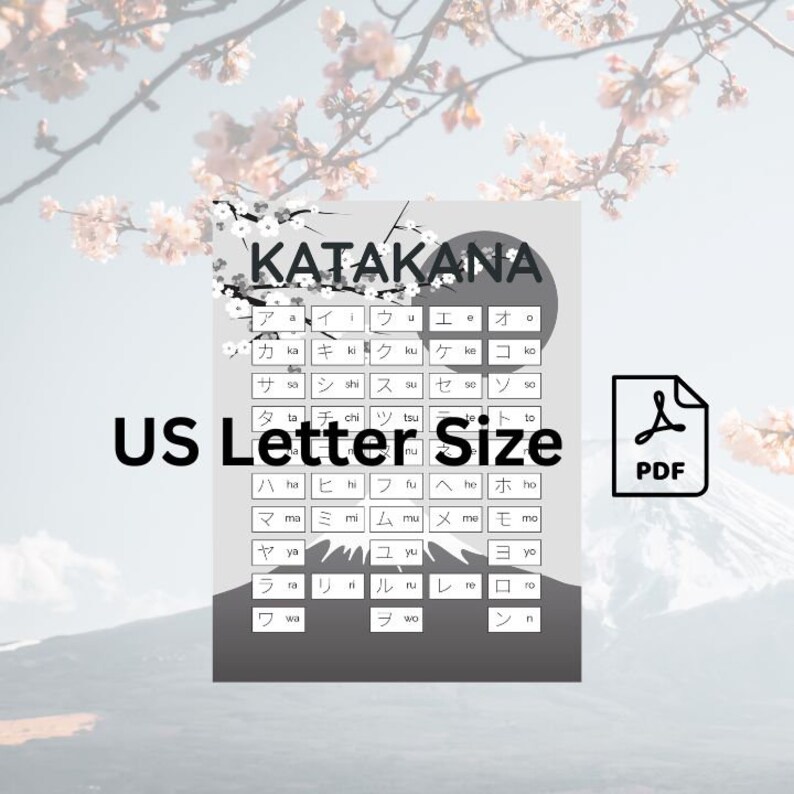 Japanese Kanji Practice Worksheets: Hiragana & Katakana (PDF Download ...