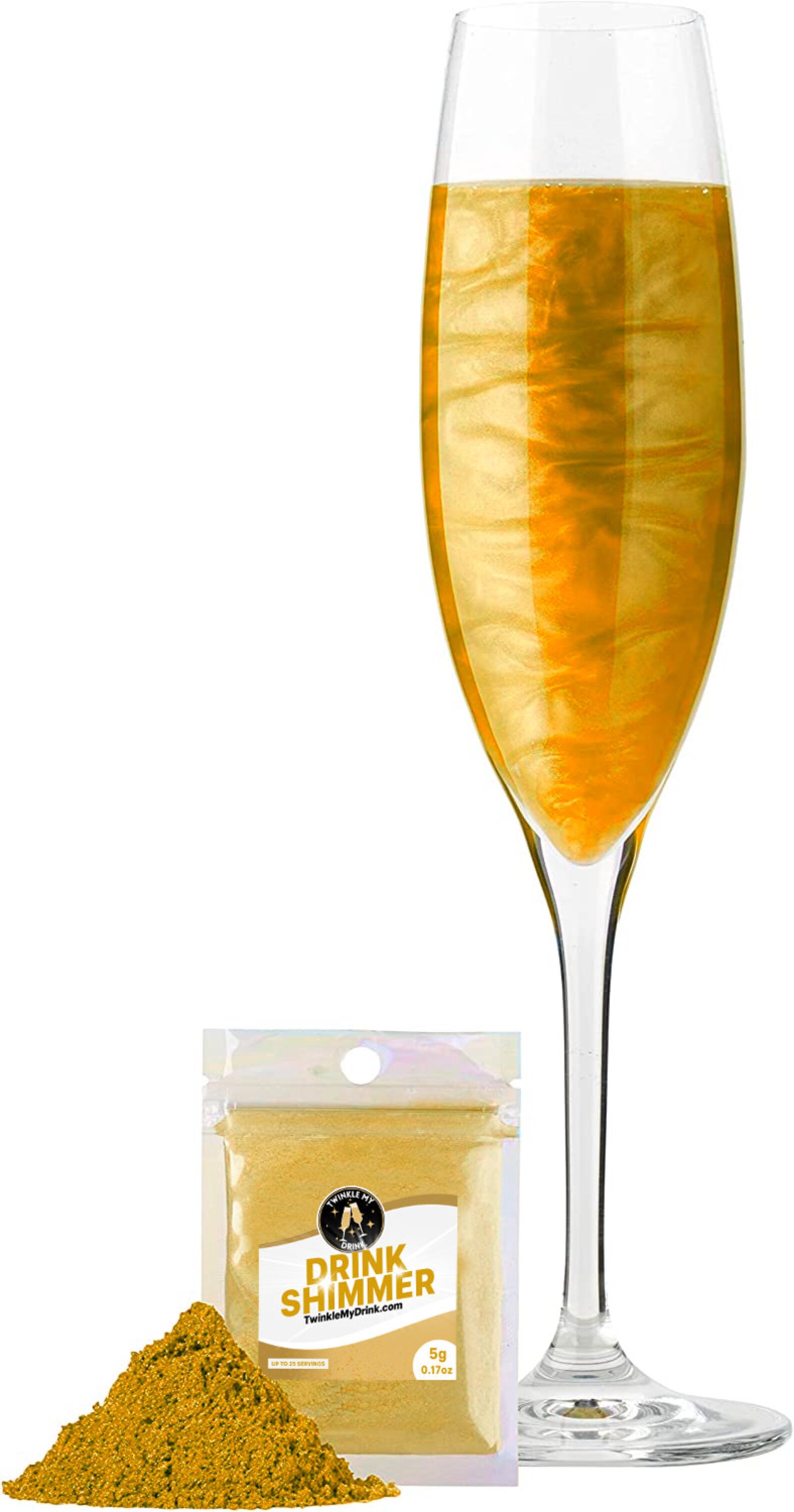 Edible Drink Glitter: Shimmer Powder for Cocktails & Parties (25 ...