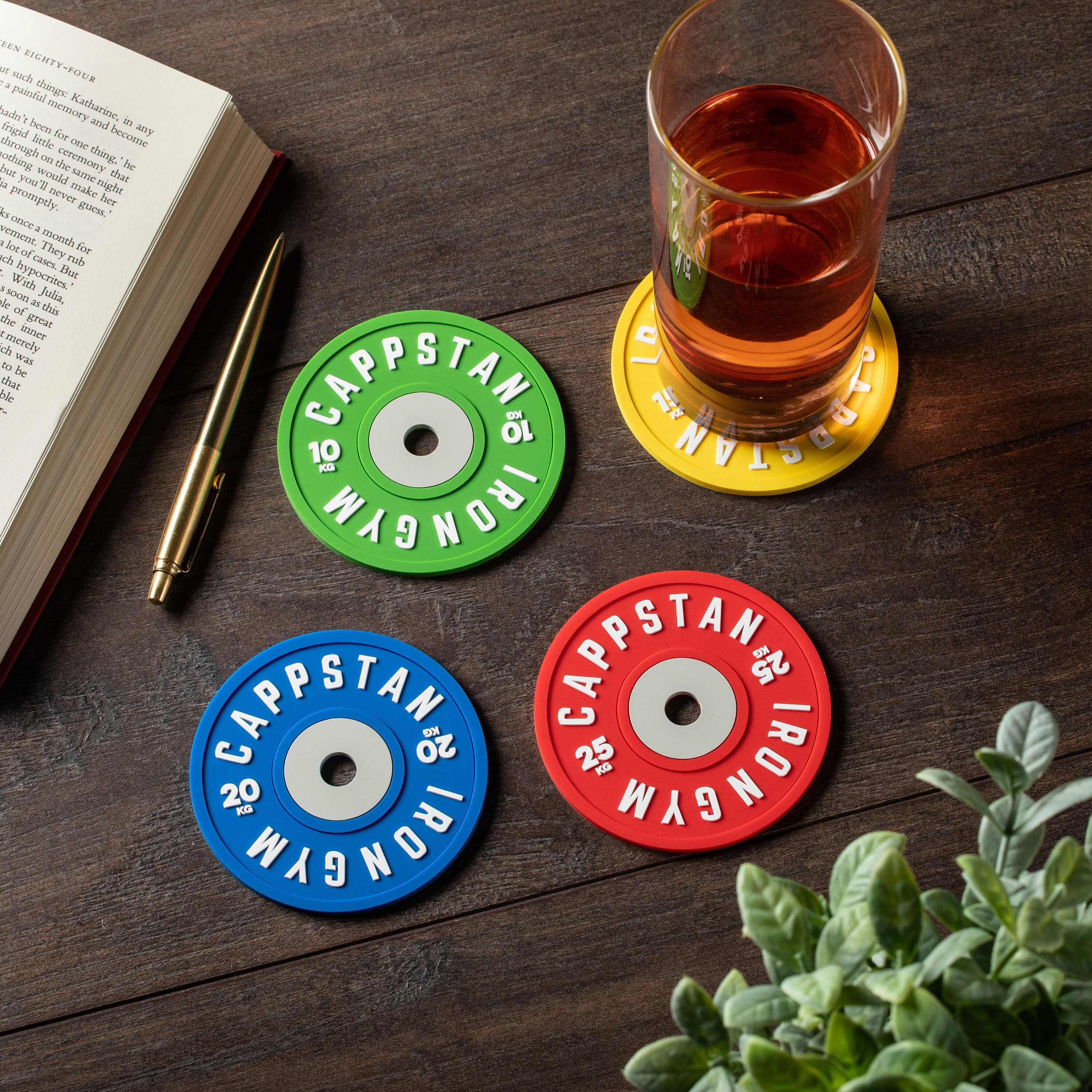 Set of 4 Weight Plate Coaster Non Slip Drink Coasters Gym - Etsy UK