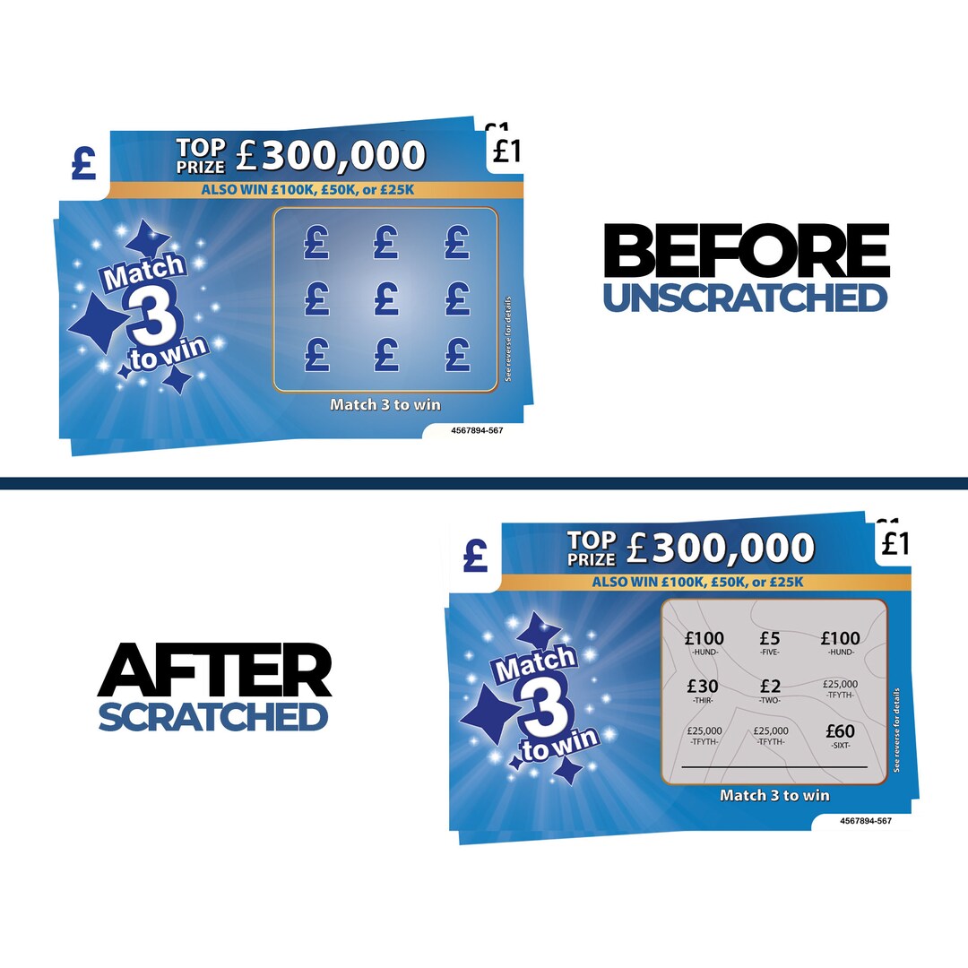 Premium Fake Joke Scratch Cards Novelty Fake Lottery Tickets Christmas ...