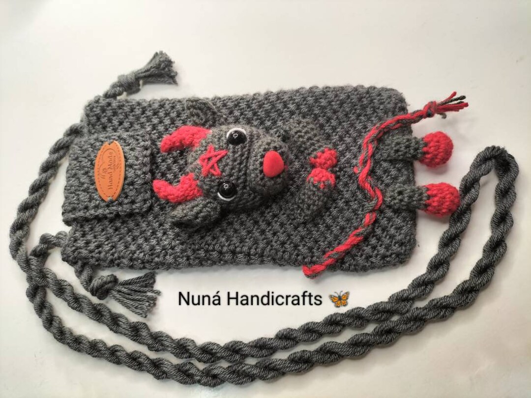 Mobile Phone Case, Amigurumi Baphomet, Mobile Phone Bag, Original ...