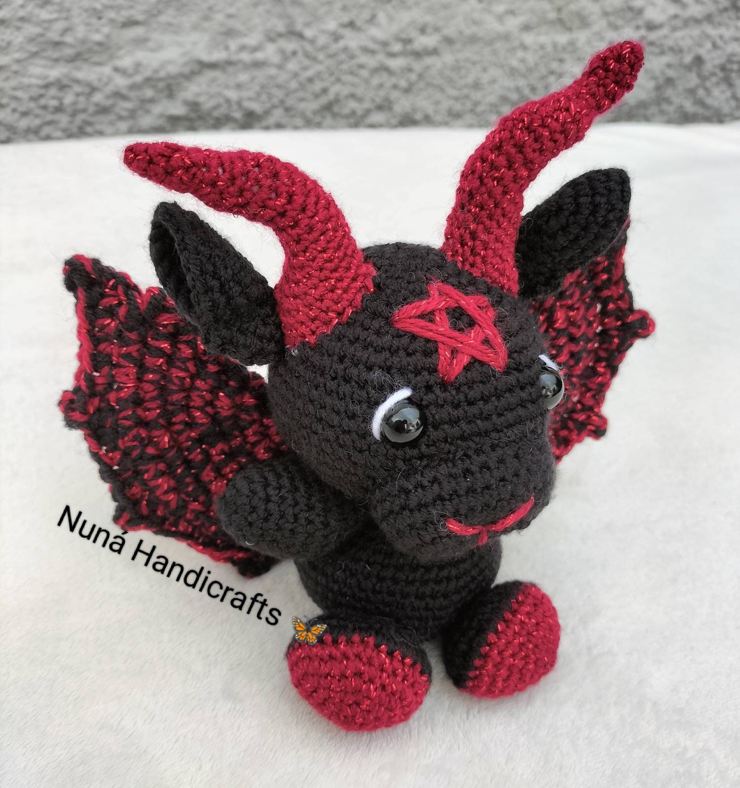 Baphomet Doll, Baphomet Plush, Crochet Toy, Amigurumi Crochet, Crochet ...